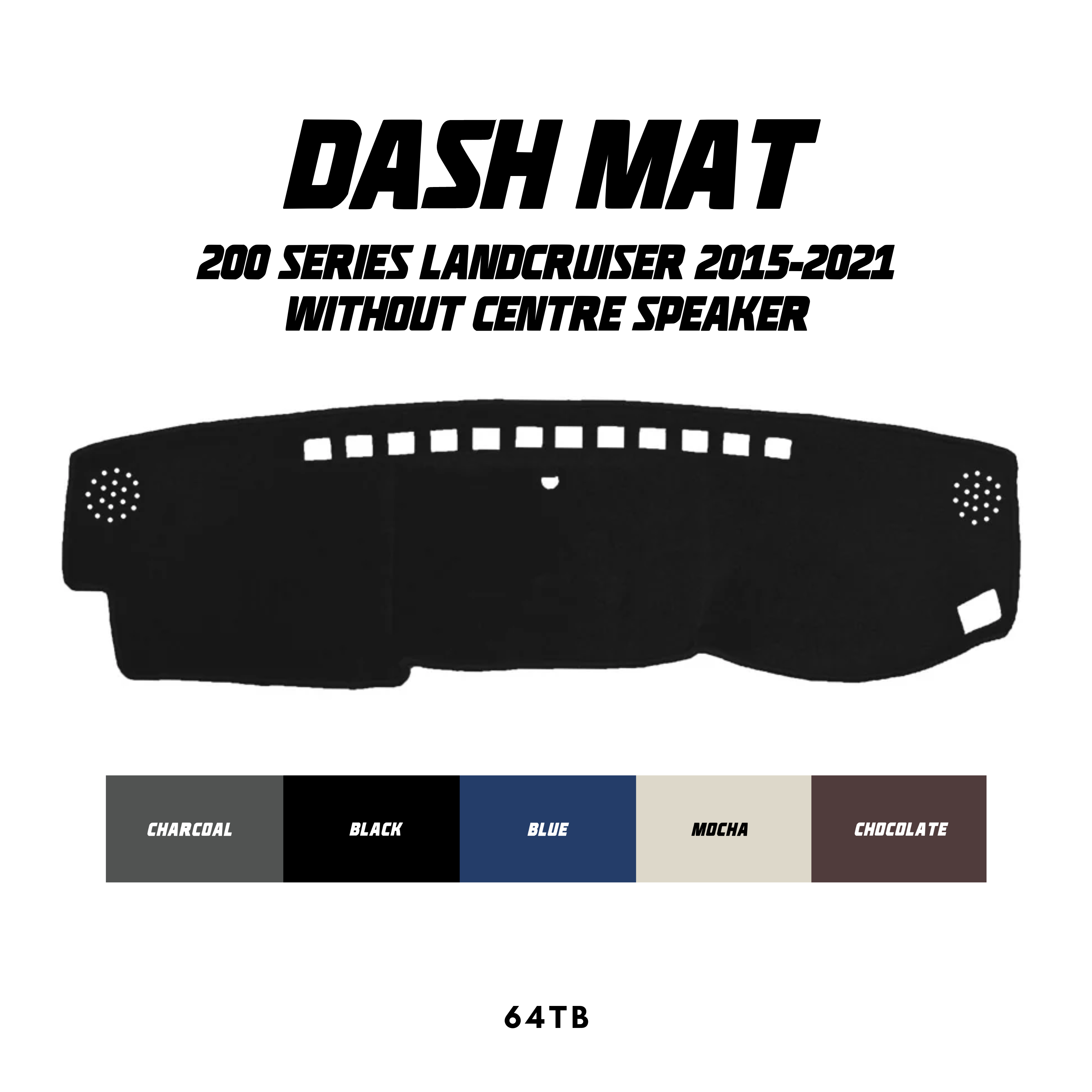 Dash Mat - Suitable for use with 200 Series LandCruiser (15-21) w/out ...
