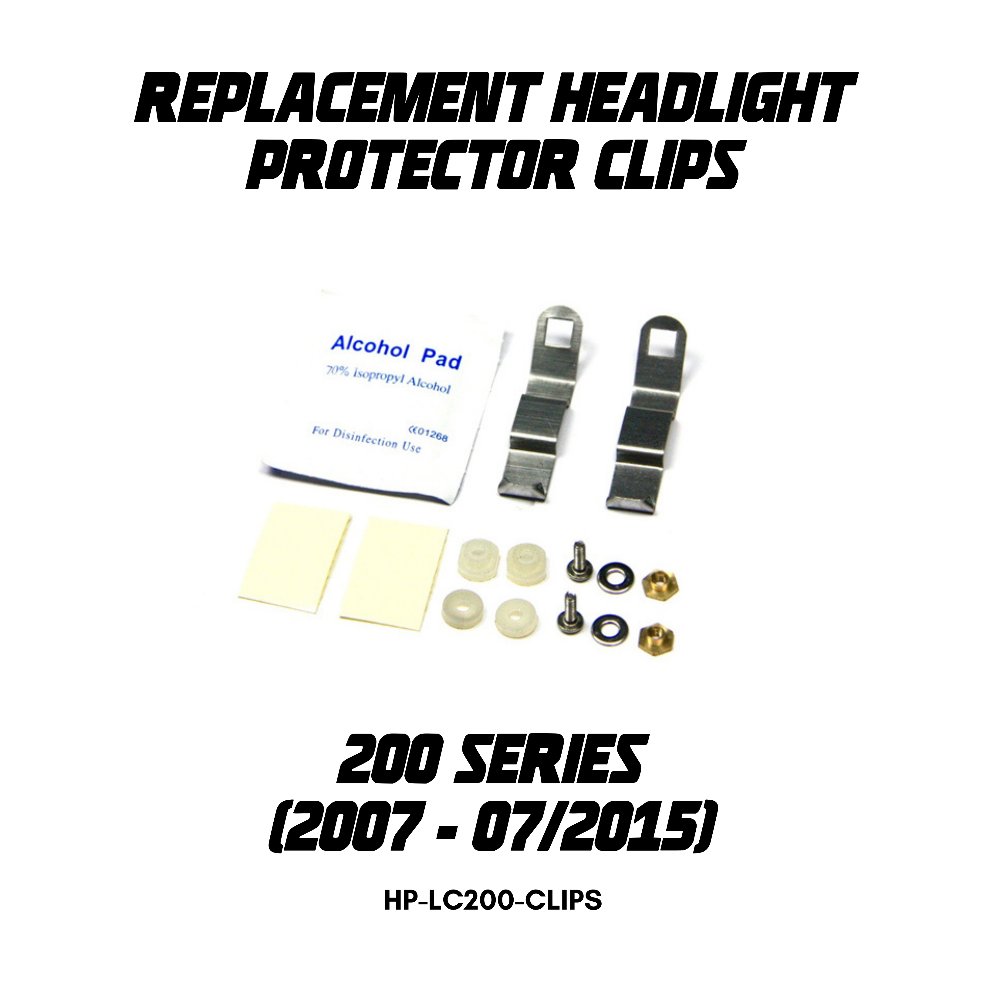 Replacement Headlight Protect Clips for Toyota Landcruiser 200 Series ...