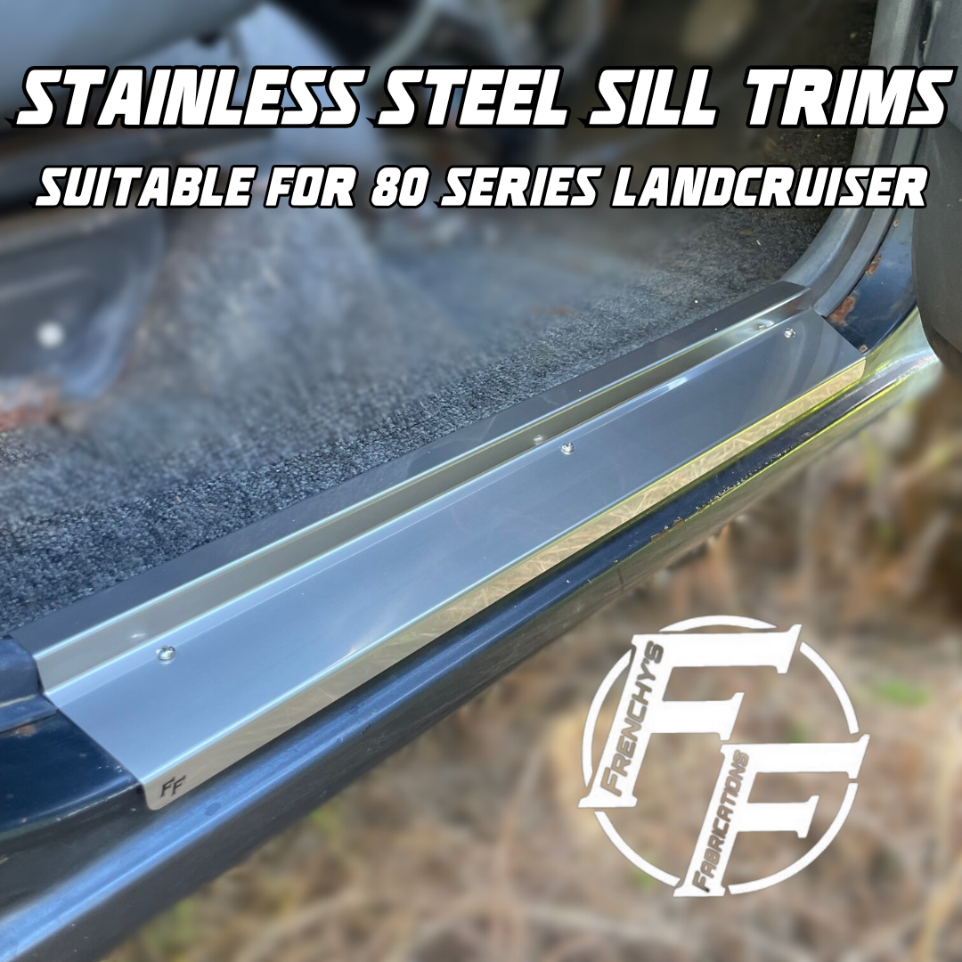 Stainless Steel Sill Trims - Suitable for use with 80 Series LandCruis ...